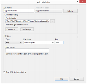 Learn Skype Web SDK Day -1 : Setting Up Your Development Environment | The thoughtstuff Blog